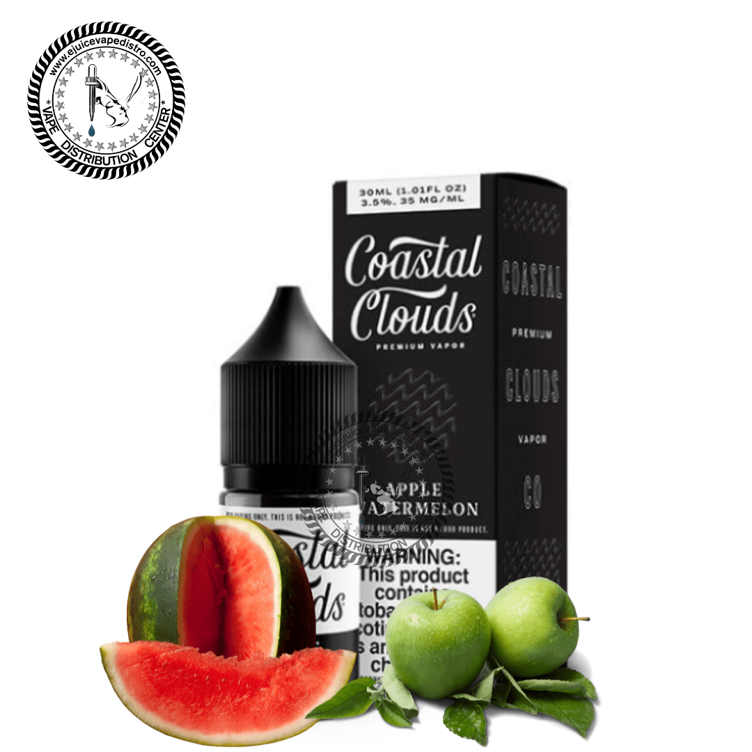 Apple Watermelon Salt Nic Vape Juice by Coastal Clouds Salt 30ML TFN ...