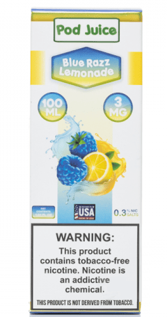 Blue Razz Lemonade by Pod Juice 100ML — EJV Distro
