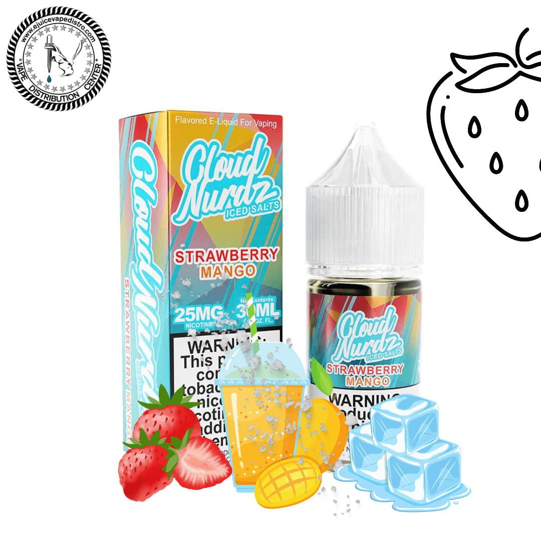 Iced Strawberry Mango Vape Juice Salt by Cloud Nurdz Salt 30ML — EJV Distro