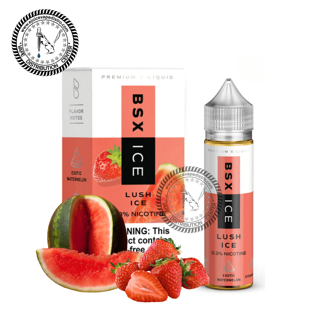 Lush Ice Vape Juice by Glas Basix Tobacco Free Nicotine Series 60ML ...