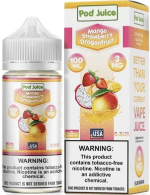 Mango Strawberry Dragonfruit by Pod Juice 100ML – EJV Distro