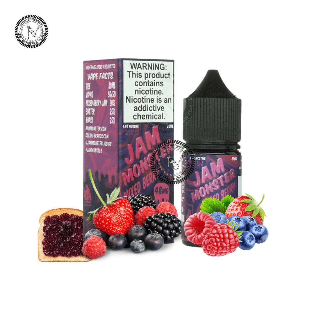 Mixed Berry Salt by Jam Monster Salt 30ML — EJV Distro