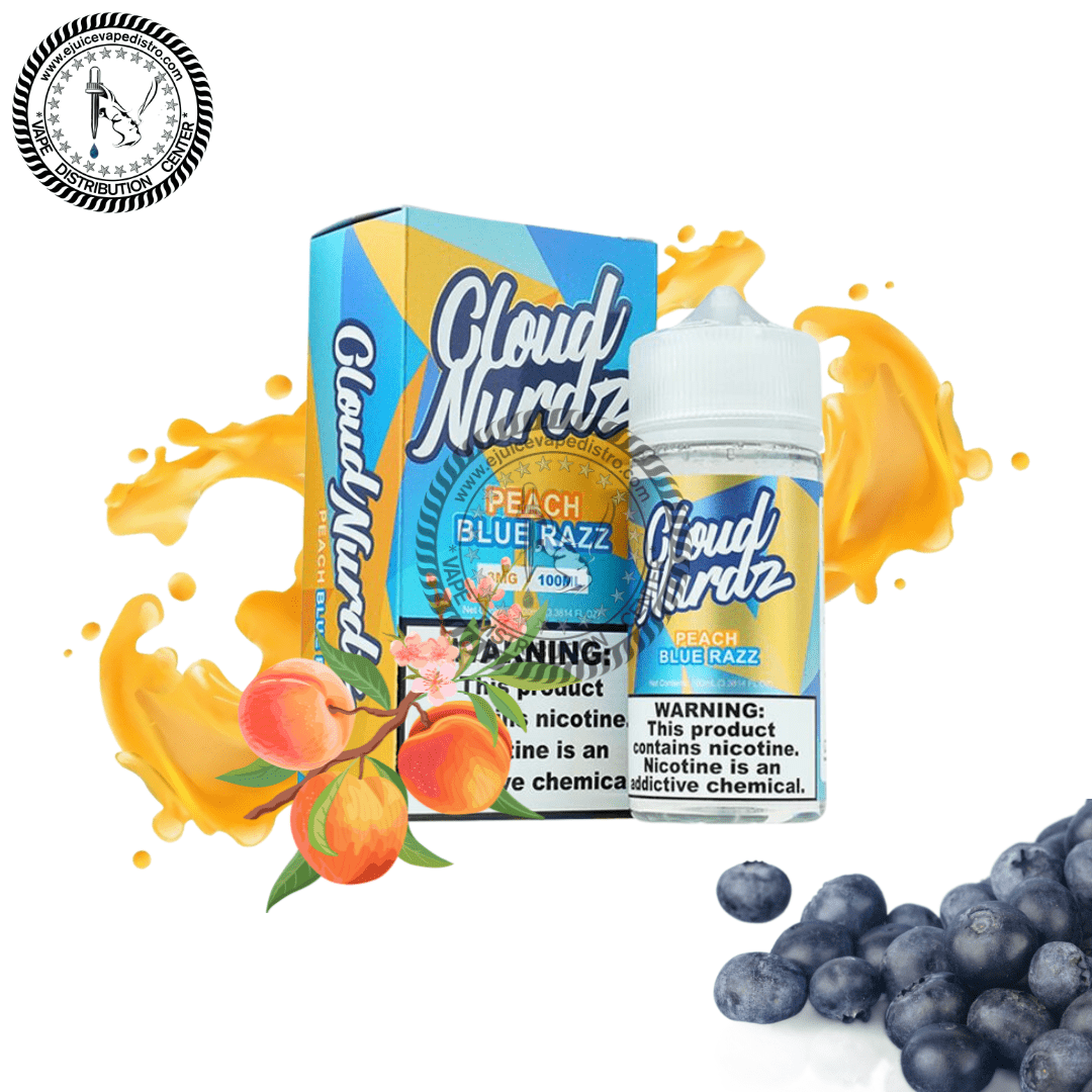 Peach Blue Razz by Cloud Nurdz 100ML — EJV Distro