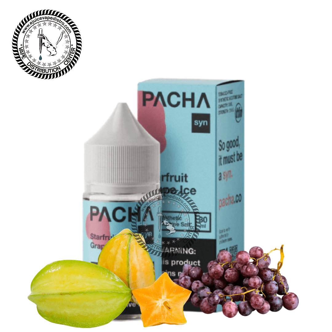 Starfruit Grape Ice vape juice by Pacha Mama Salts 30ML $9.95 — EJV Distro
